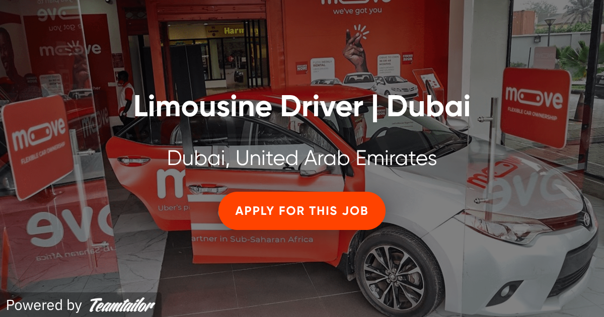 Limousine Driver | Dubai - Moove