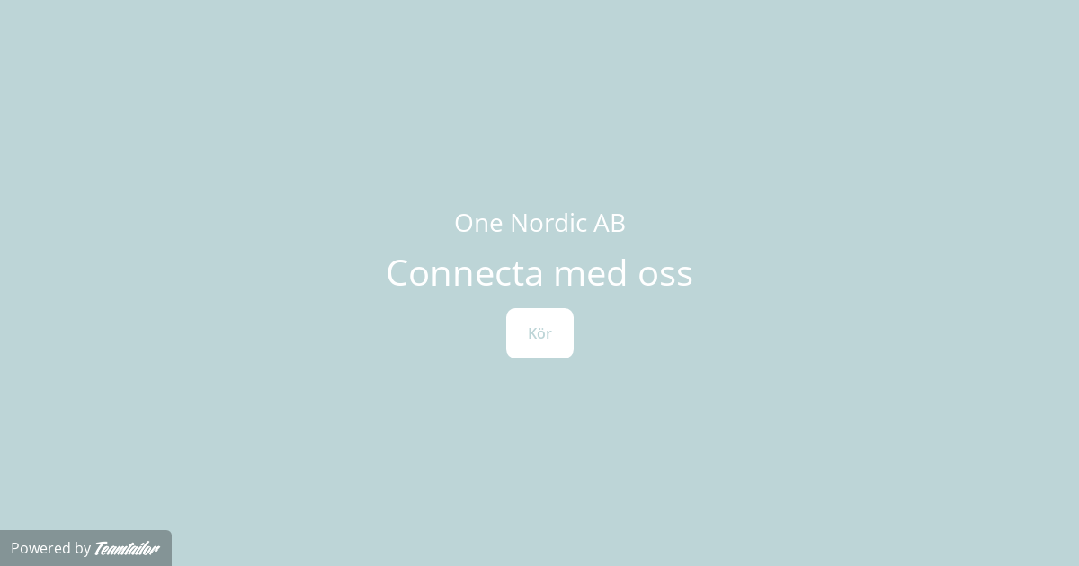 One Nordic AB – Connect