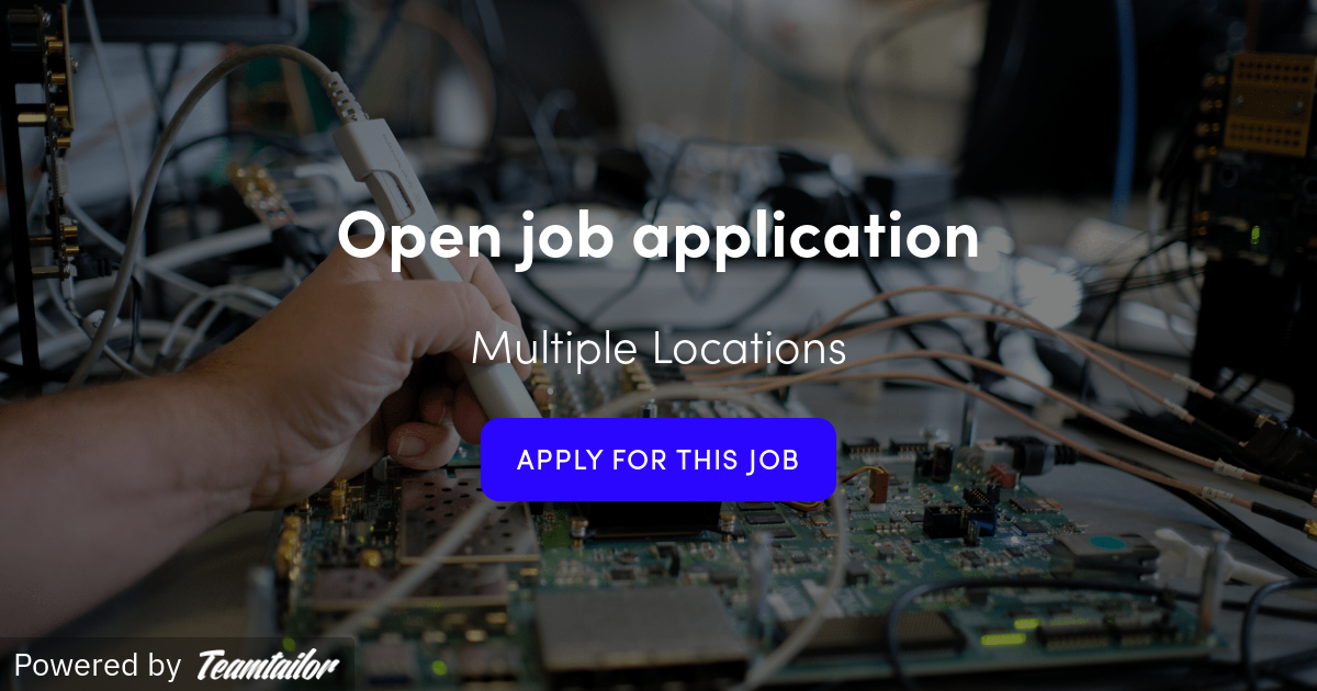 Open job application - Qamcom Research and Technology
