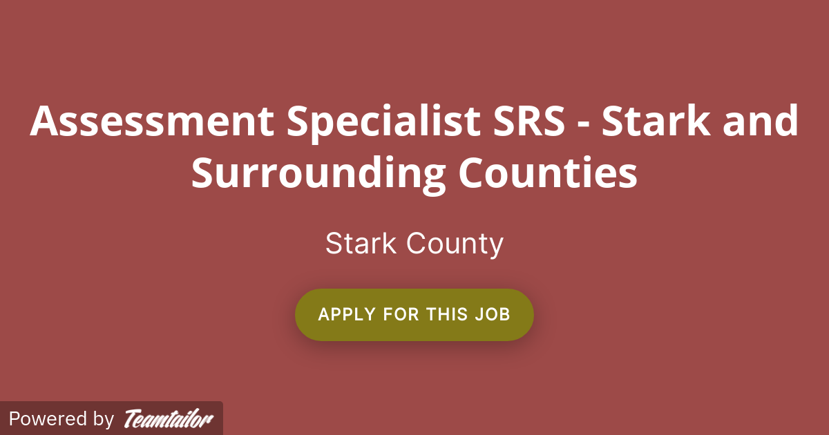 Assessment Specialist SRS - Stark and Surrounding Counties - CareStar, Inc.