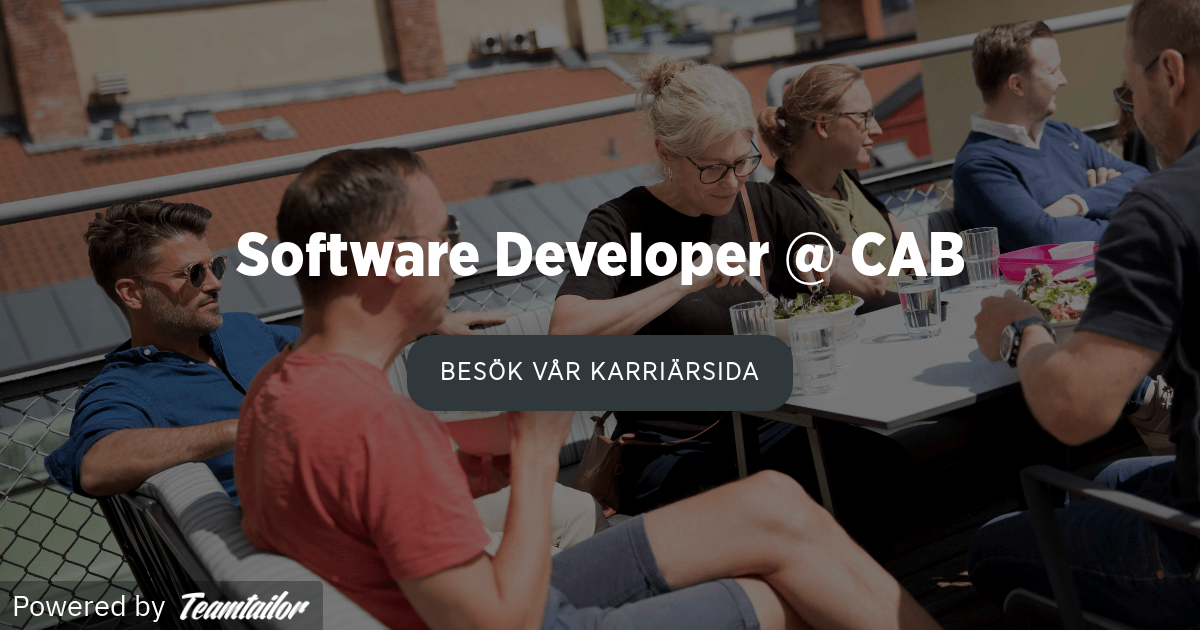 Software Developer @ CAB - CAB Group
