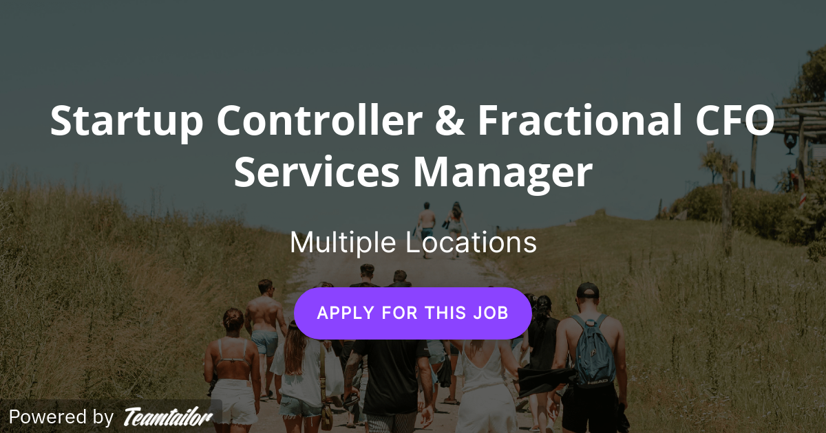 Startup Controller & Fractional CFO Services Manager - Lazo
