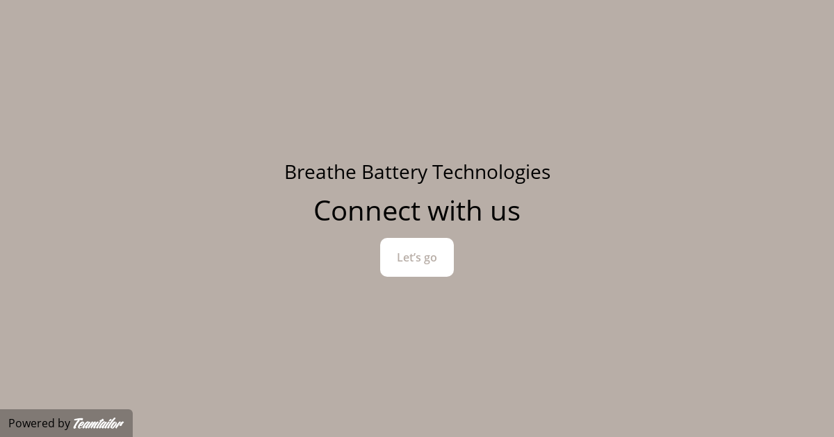 Breathe Battery Technologies – Connect