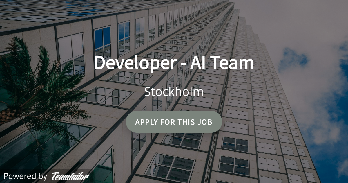 Developer - AI Team - Odevo