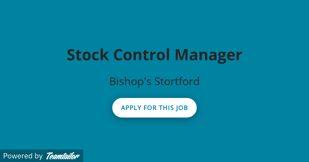Stock Control Manager - The Delta Group