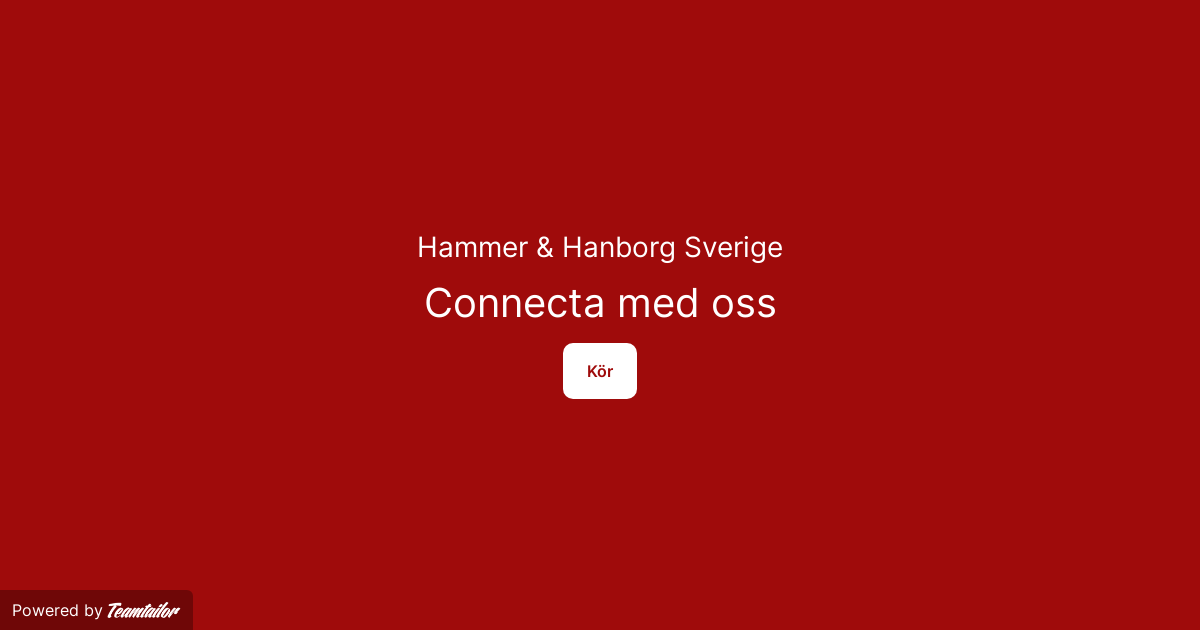 Hammer & Hanborg Sverige – Connect