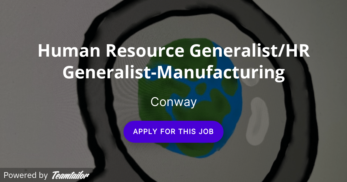 Human Resource Generalist/HR Generalist-Manufacturing - Hatch Global Search