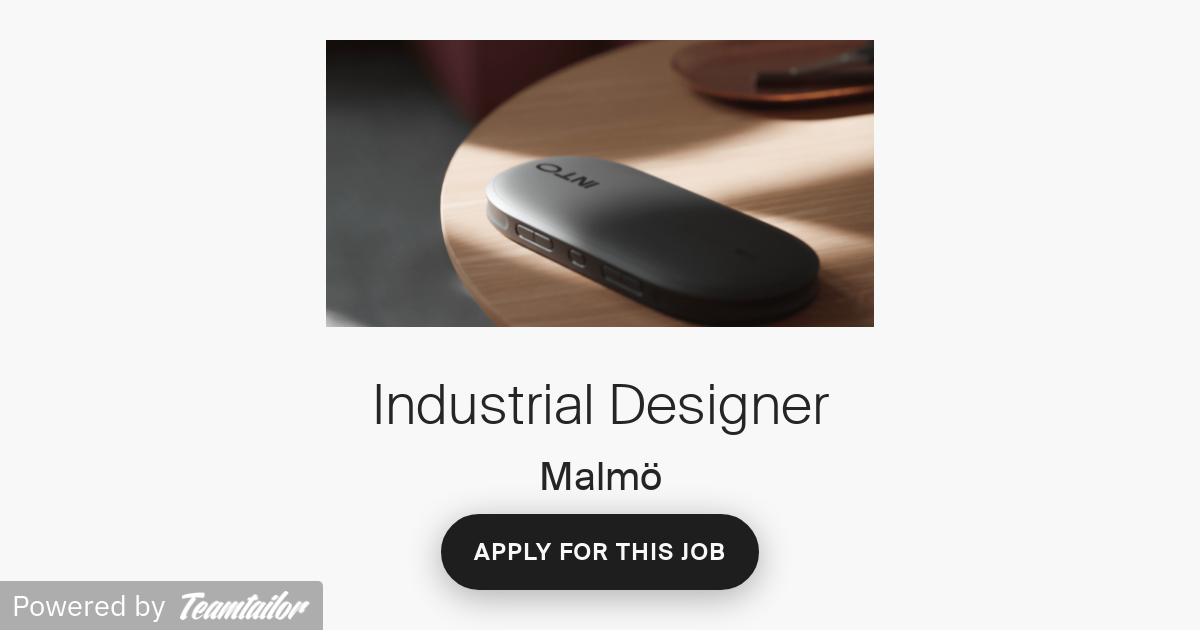 Industrial Designer - Above Agency