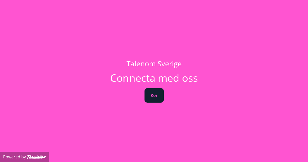Talenom Sverige – Connect