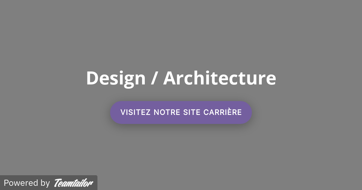 Design / Architecture - Groupe Galeries Lafayette