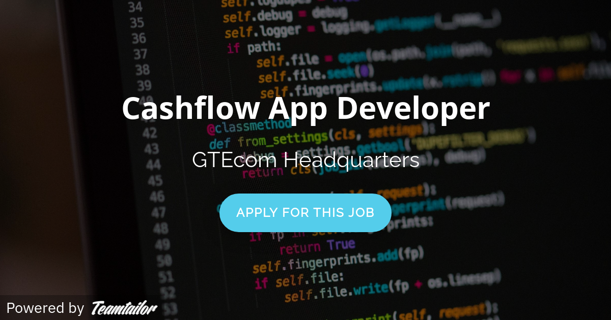 Cashflow App Developer - GT Ecom BV