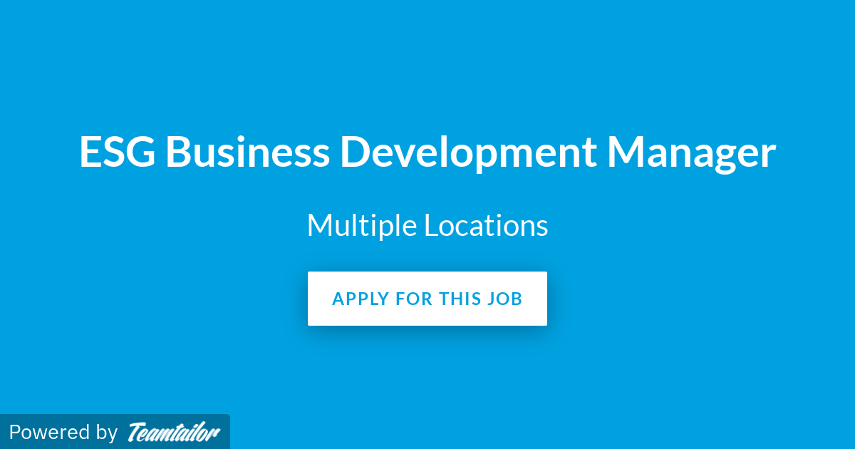 ESG Business Development Manager - Alpin Limited