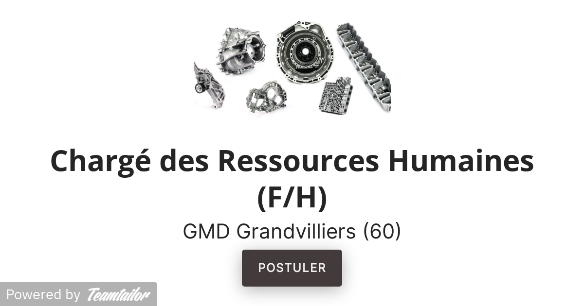 Chargé des Ressources Humaines (F/H) - Eurocast - GMD