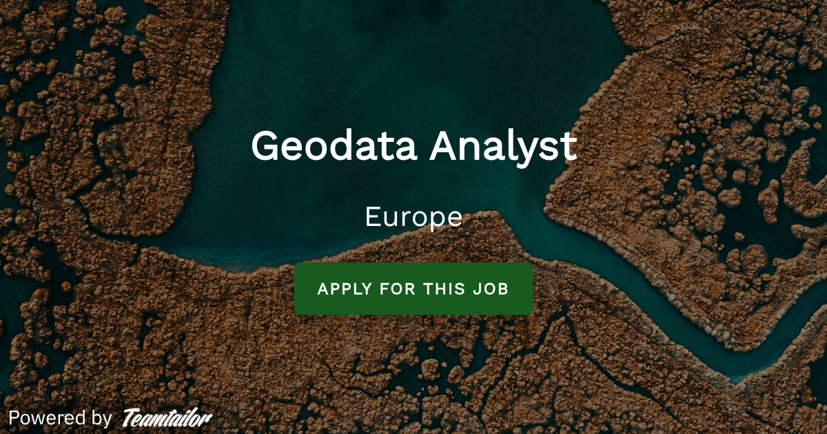 Geodata Analyst - Equitable Earth