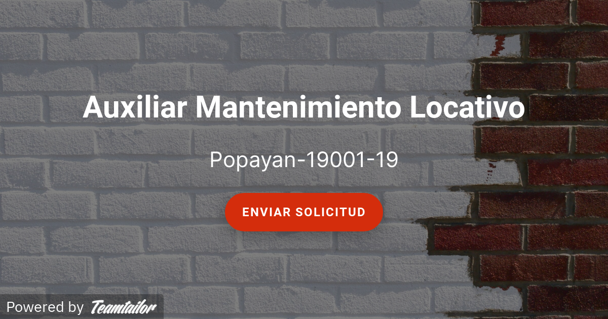 Auxiliar Mantenimiento Locativo - Summar