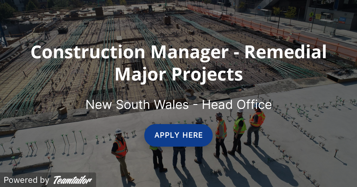 Construction Manager - Remedial Major Projects - Freyssinet