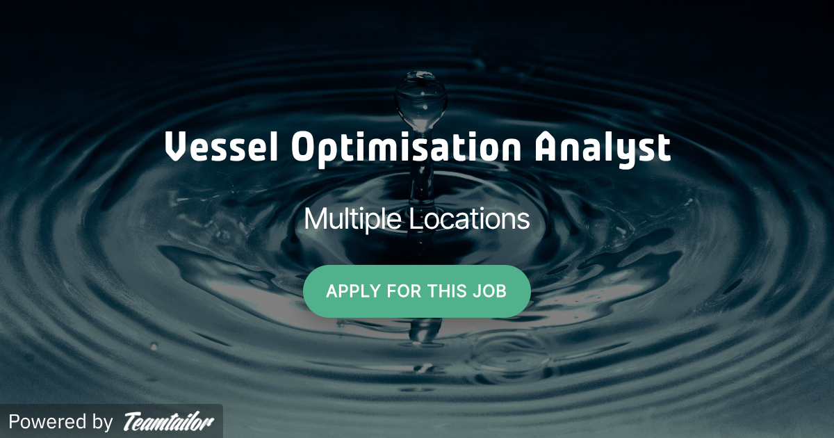 Vessel Optimisation Analyst - ZeroNorth