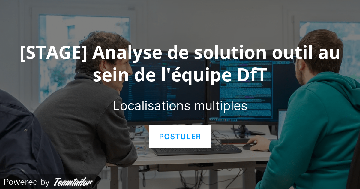 [STAGE] Analyse de solution outil au sein de l'équipe DfT - SiPearl