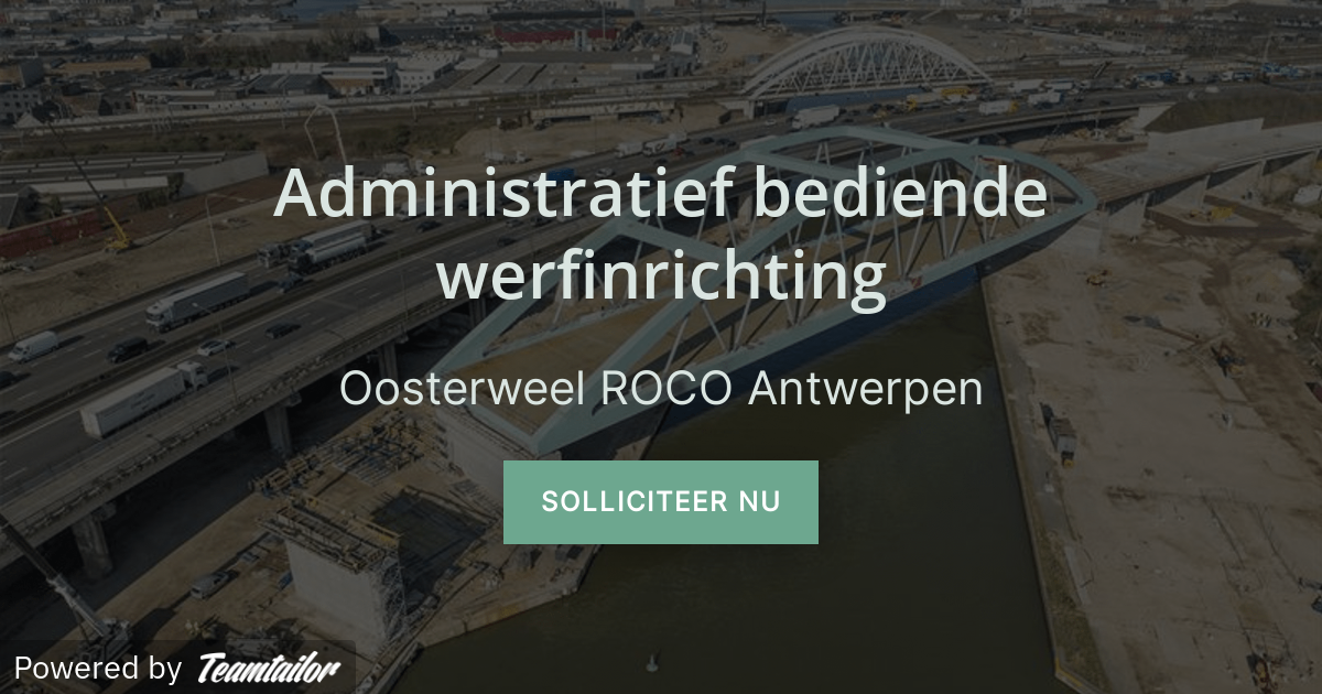 Administratief bediende werfinrichting - DENYS NV