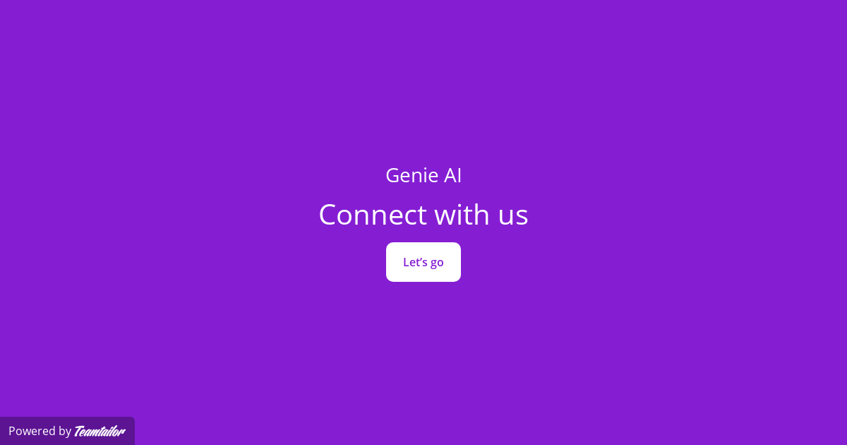 Genie AI – Connect