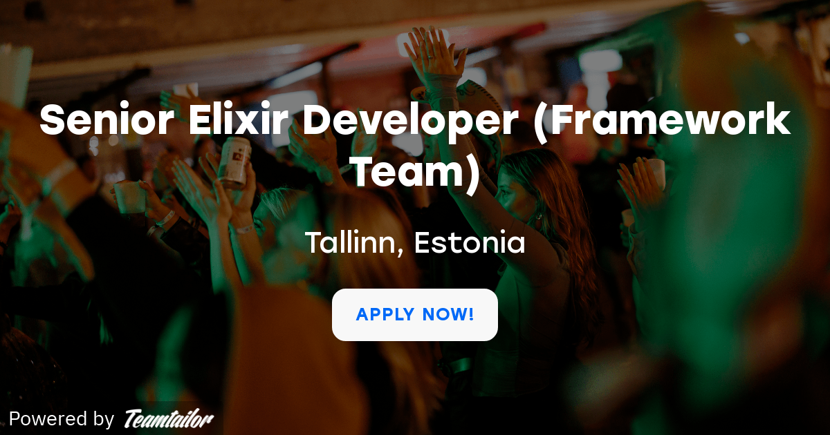 Senior Elixir Developer (Framework Team) - Yolo Group