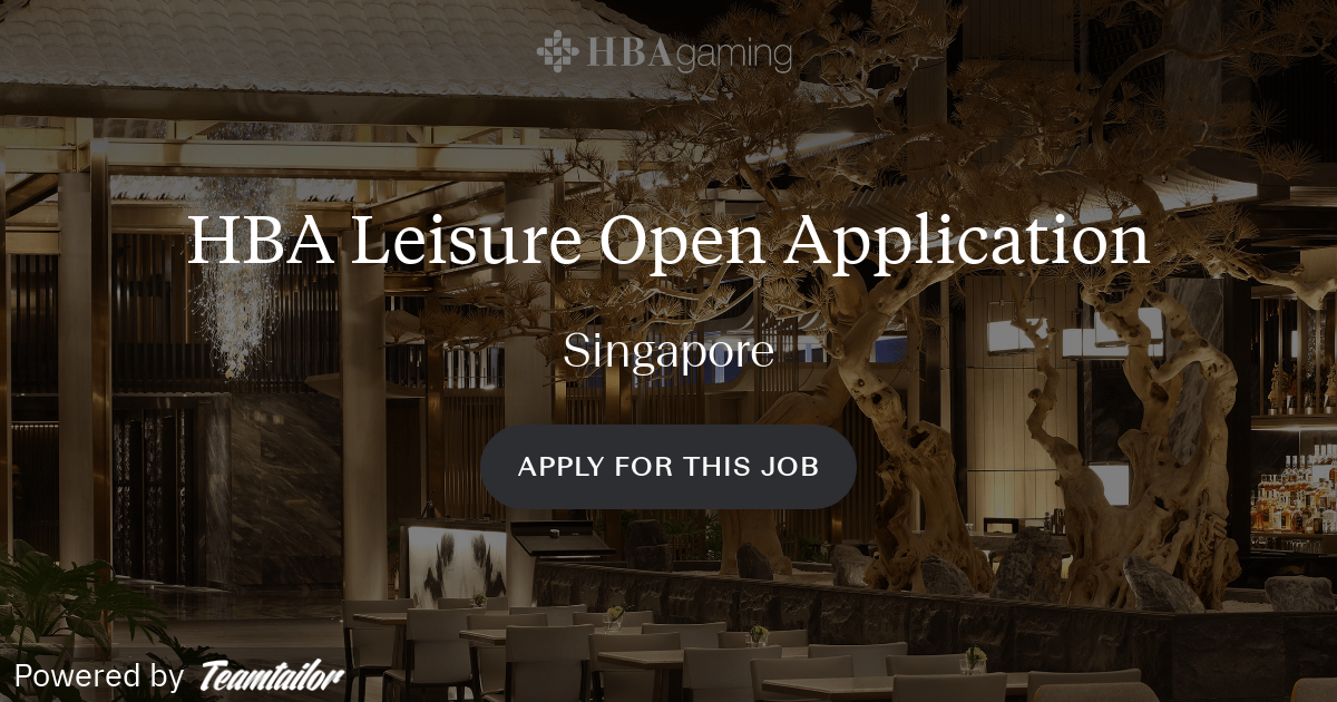 HBA Leisure Open Application - HBA / Hirsch Bedner Associates