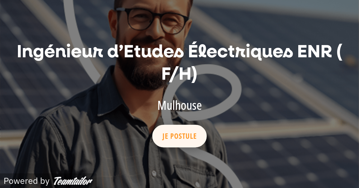 Ingénieur d’Etudes Électriques ENR ( F/H) - Liane RH