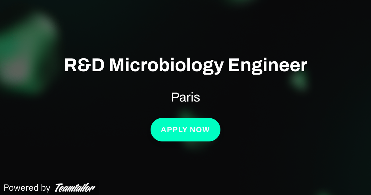 R&D Microbiology Engineer - Spore.Bio