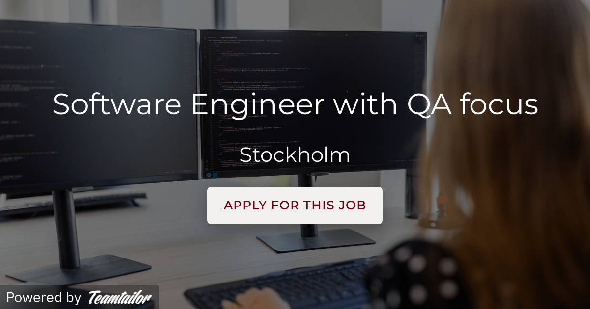 Software Engineer with QA focus - Cambio