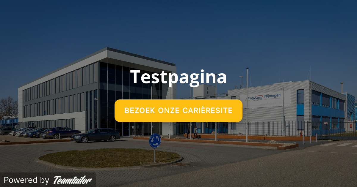 Testpagina - Mead Johnson B.V.