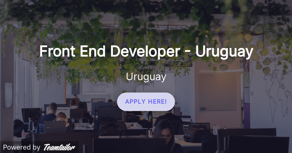 Front End Developer - Uruguay - ERON International
