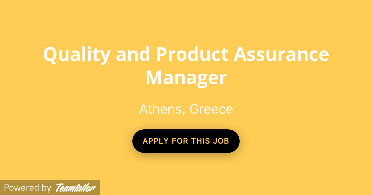 Quality and Product Assurance Manager - Open Cosmos
