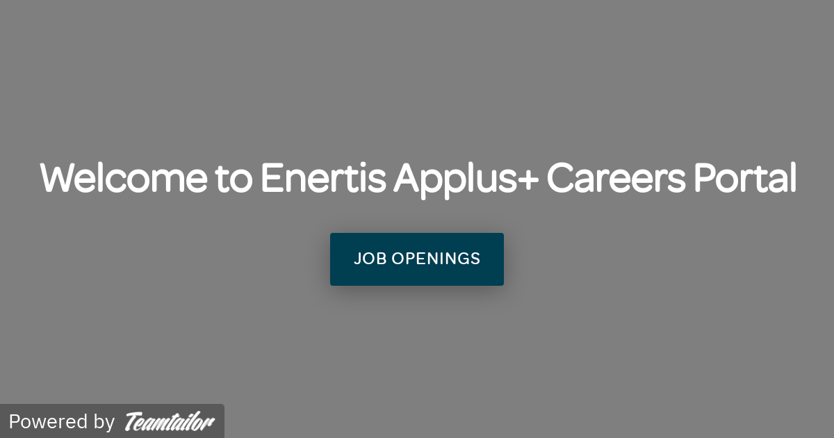 Welcome to our Careers Portal - Enertis Applus+