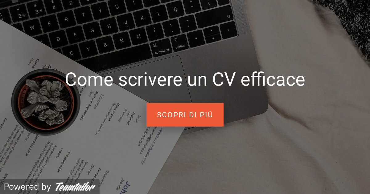 Come Scrivere Un CV Efficace - Consigli di Carriera - Sales Line Srl
