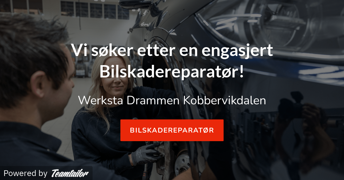 Vi søker etter en engasjert Bilskadereparatør! - Werksta Norge