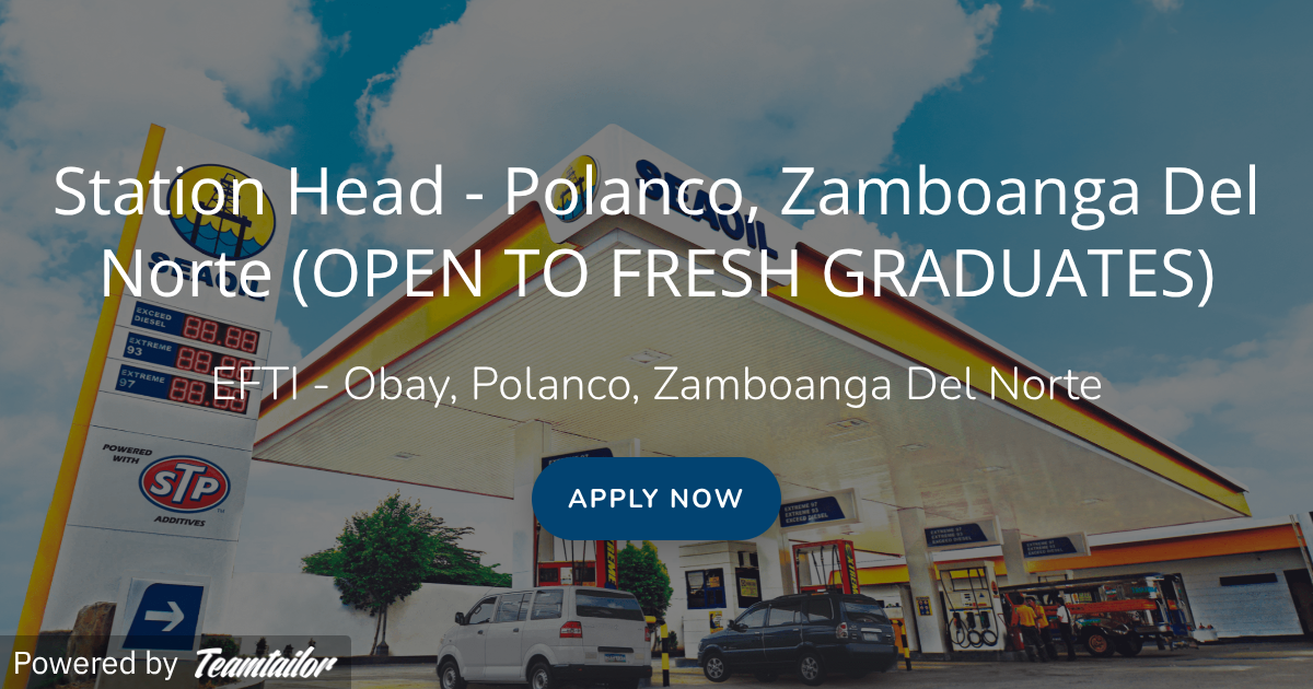 Station Head - Polanco, Zamboanga Del Norte (OPEN TO FRESH GRADUATES ...
