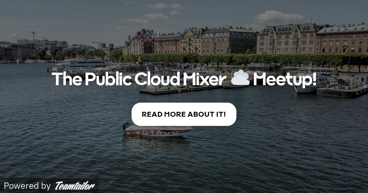the-public-cloud-mixer-meetup - Voyado