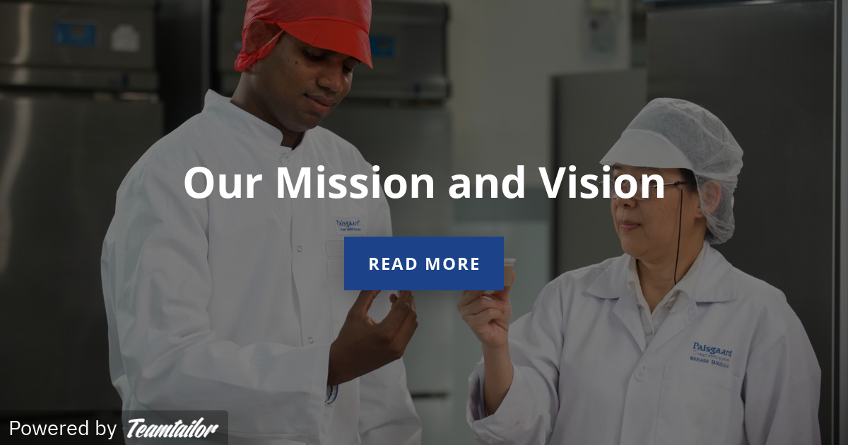 Our Mission and Vision - Palsgaard