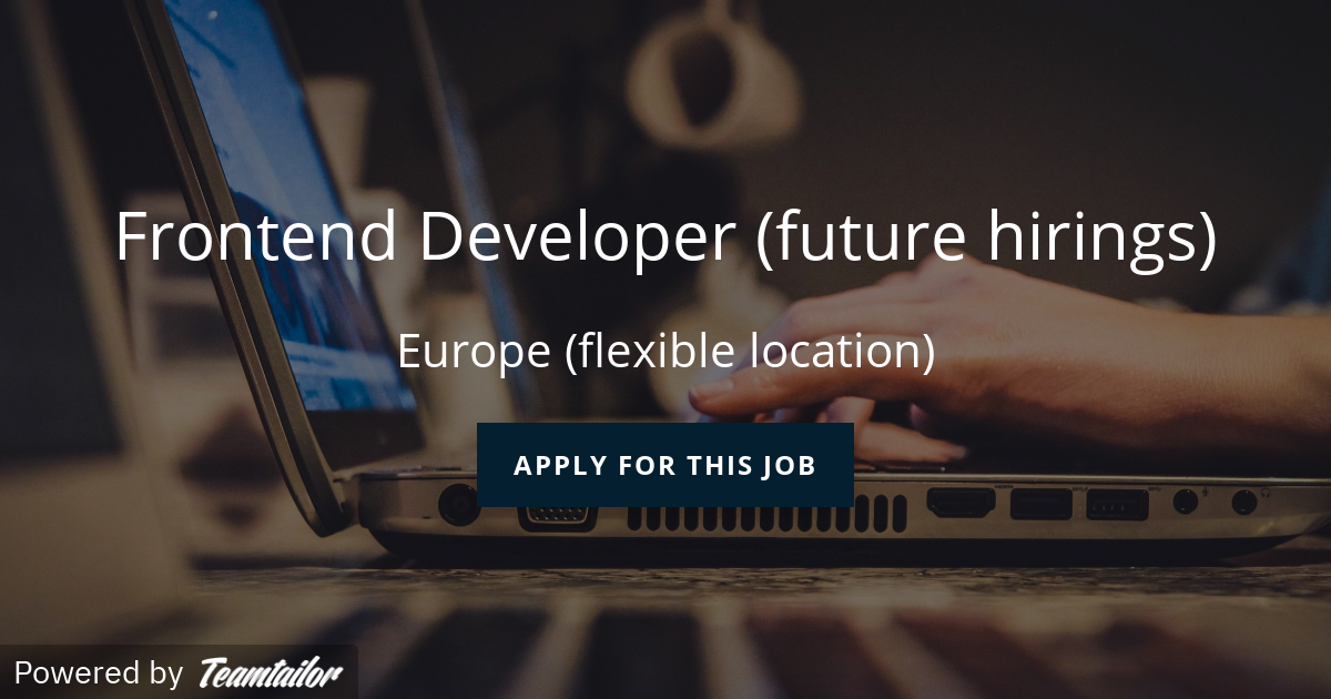 Frontend Developer (future hirings) - Securitas