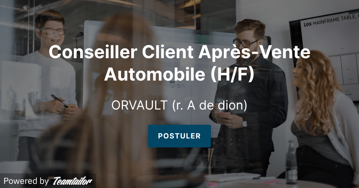 Conseiller Client Après-Vente Automobile (H/F) - Volkswagen Group France