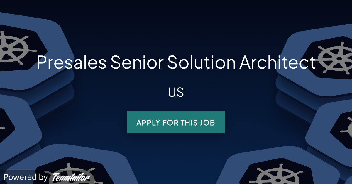 Presales Senior Solution Architect - Spectro Cloud