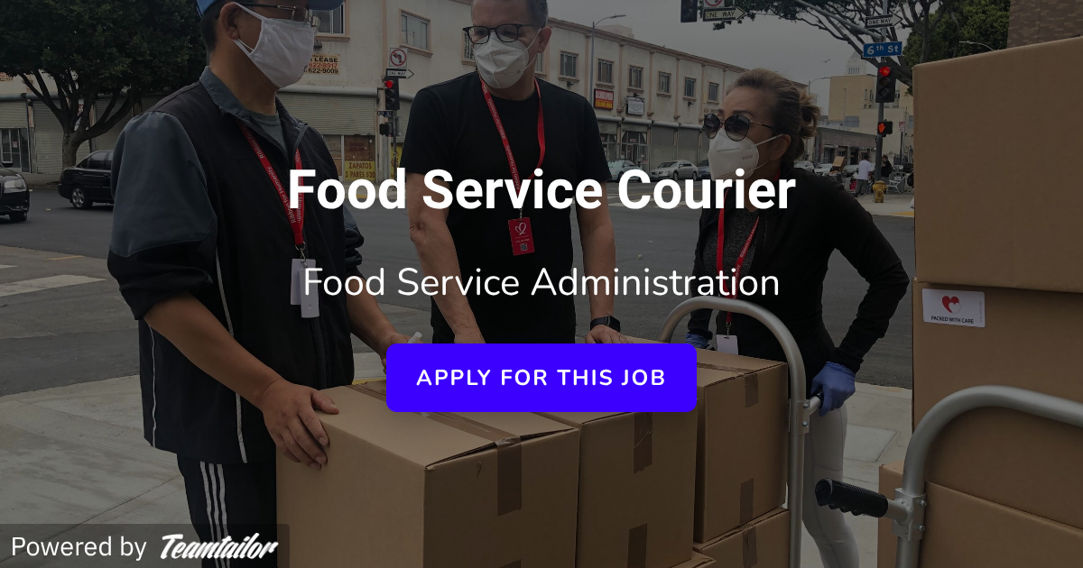 Food Service Courier - Amphitheater Public Schools