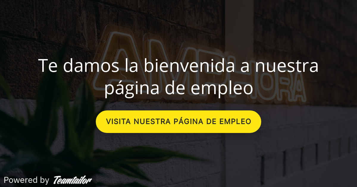 Tu futuro empieza aquí. Bienvenido/a a Amphora. - Amphora Logistics