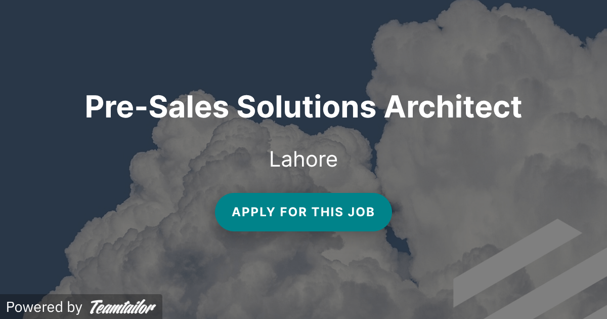 Pre-Sales Solutions Architect - Aqovia