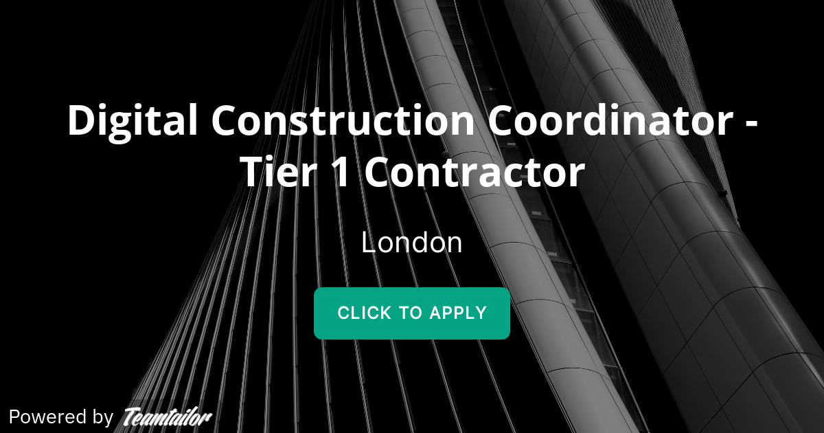 Digital Construction Coordinator - Tier 1 Contractor - Johnson BIM