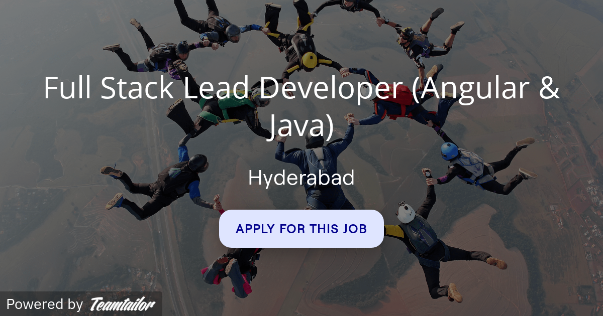 Full Stack Lead Developer (Angular & Java) - Columbus India