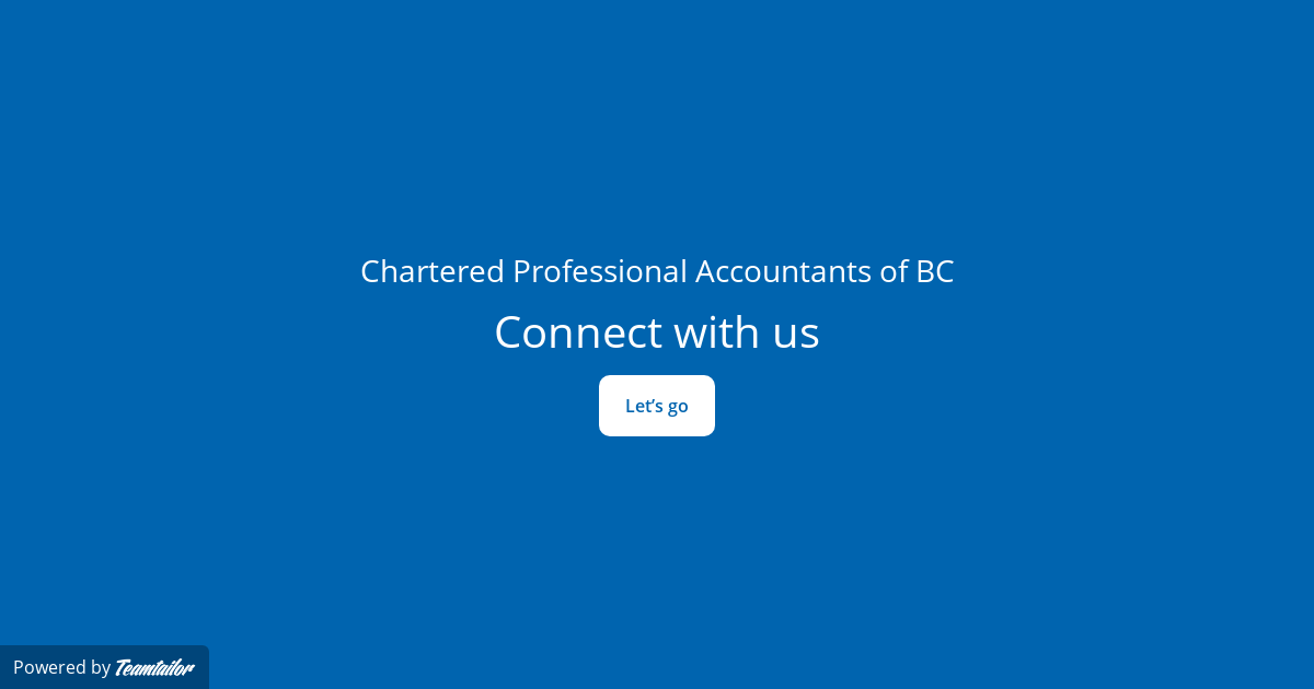 Chartered Professional Accountants of BC – Connect