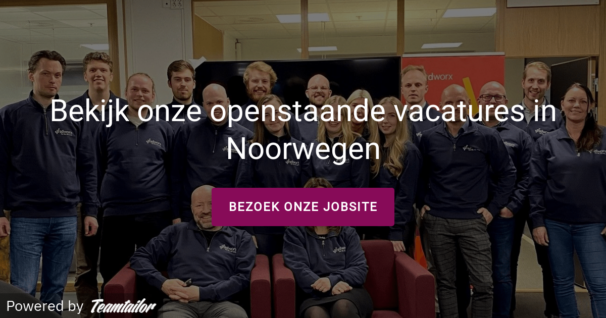 Bekijk onze openstaande vacatures in Noorwegen - SD Worx