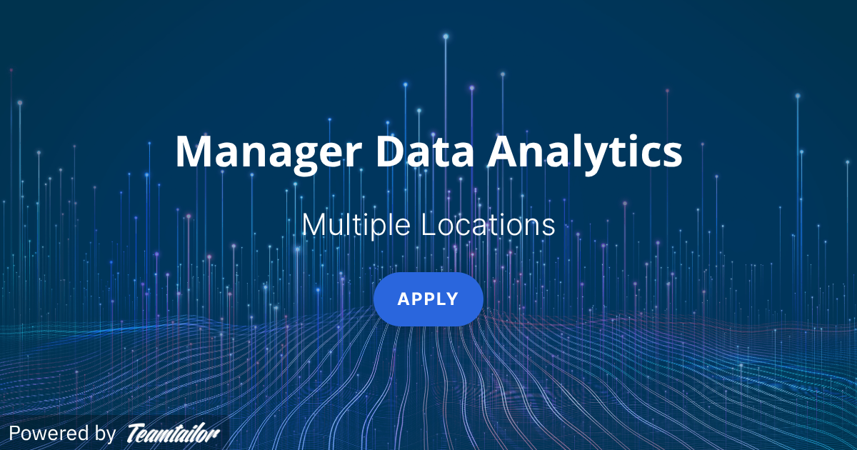 Manager Data Analytics - SDG Group