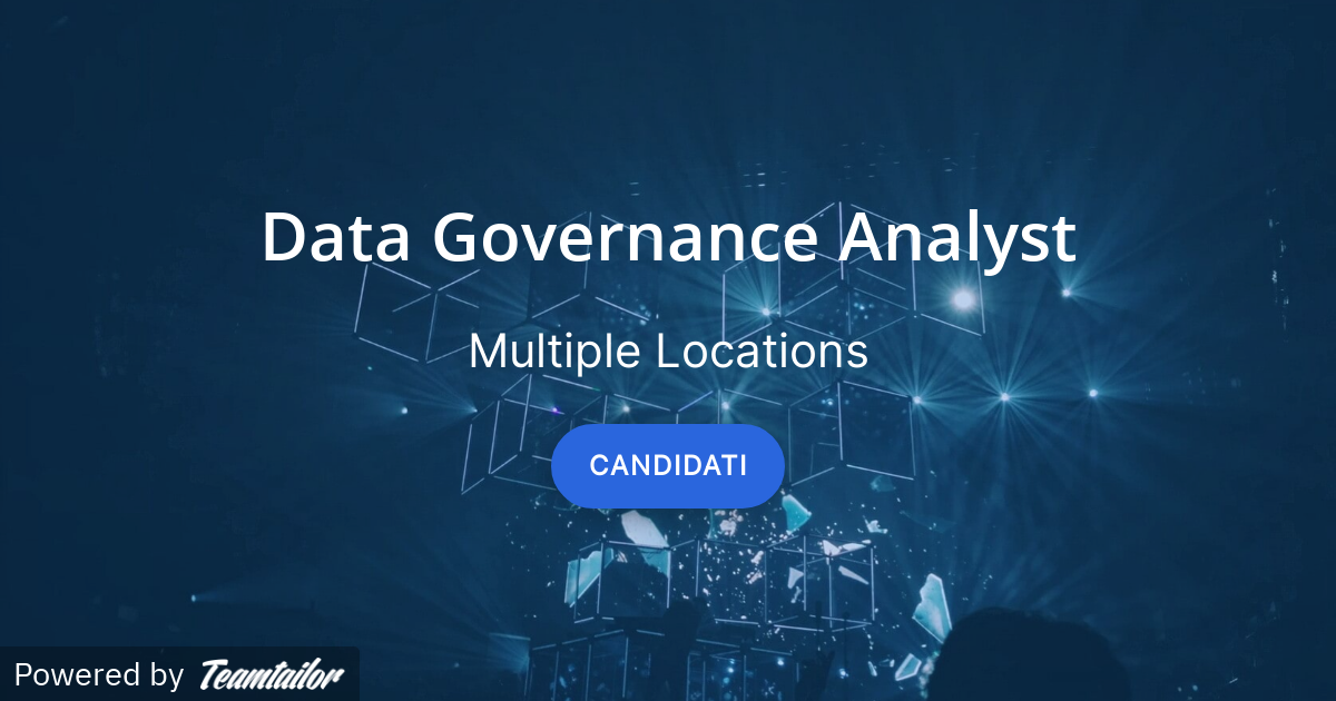 Data Governance Analyst - SDG Group